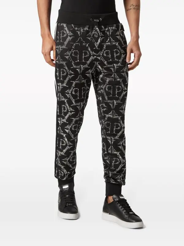 Philipp Plein Logo-print Cotton Track Pants
