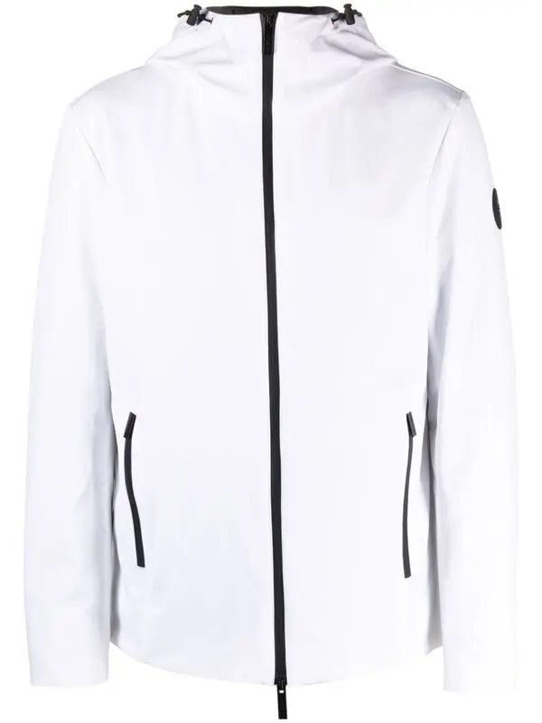 Woolrich Pacific Drawstring-hooded Jacket - White