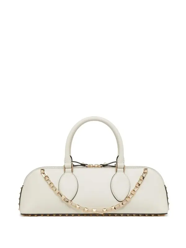 Valentino Garavani Rockstud E/w Tote Bag - White
