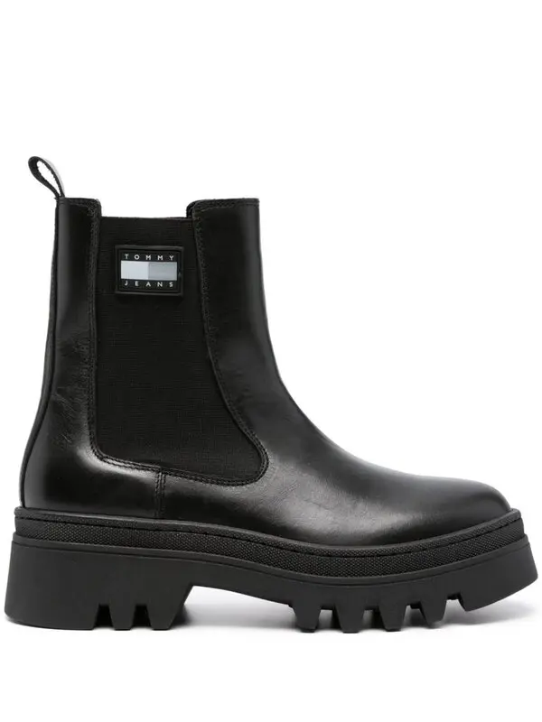 Tommy Hilfiger 40mm Chelsea Boots - Black