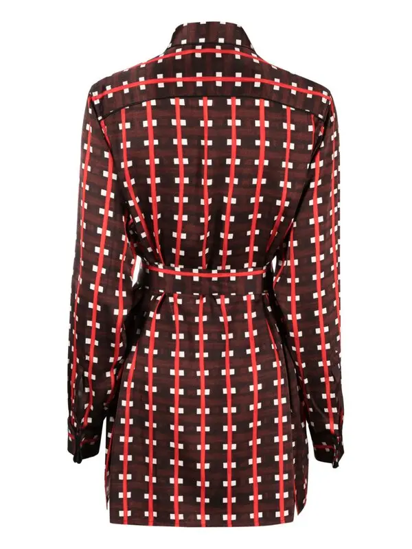 WALES BONNER Check-print Blouse