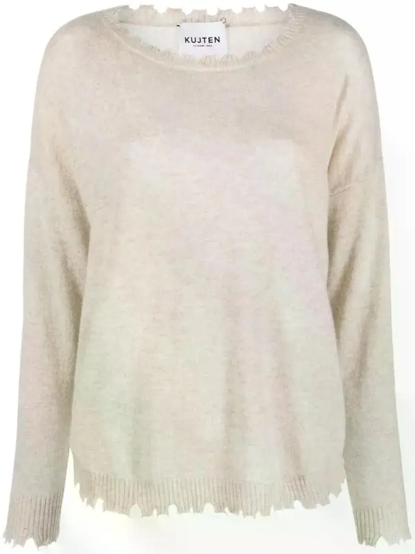 KUJTEN Mela Cashmere Jumper - Neutrals