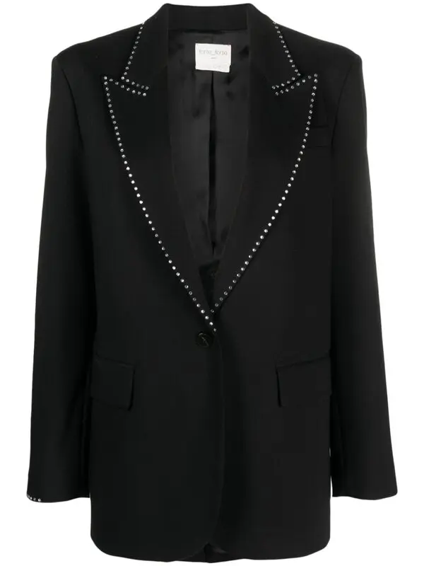 FORTE_FORTE Embellished Single-breasted Blazer