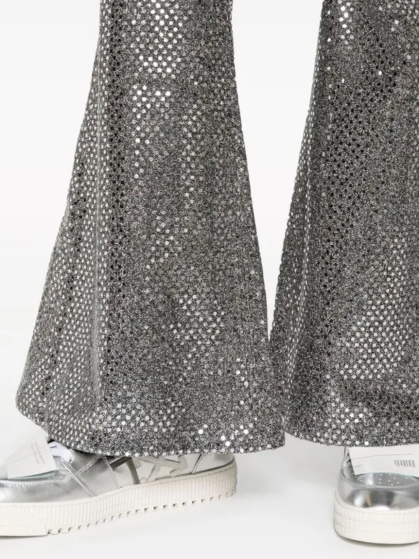 ERL Sequinned Flared Trousers