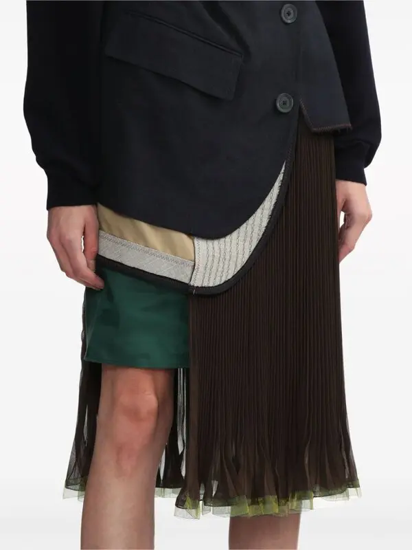 Kolor Layered Asymmetric Midi Skirt
