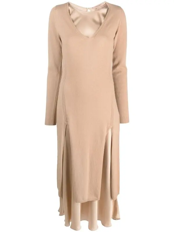 TWINSET Long-sleeve Layered Jumper Dress