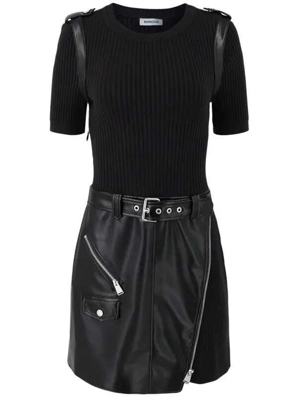 Simkhai Anisa Panelled Mini Dress
