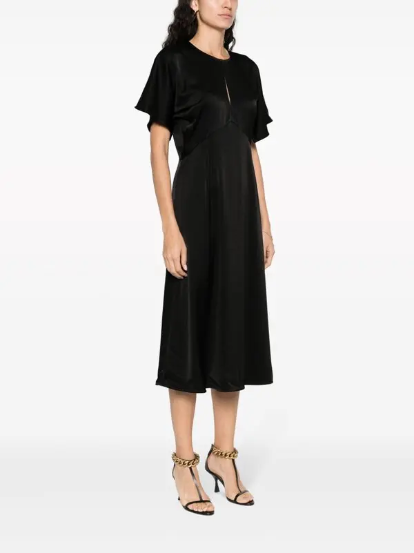 Michael Kors Flared Satin Midi Dress