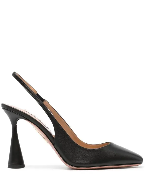 AQUAZZURA Amore 100mm Leather Pumps