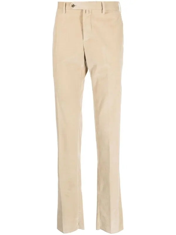 PT TORINO Corduroy Tapered Trousers - Neutrals