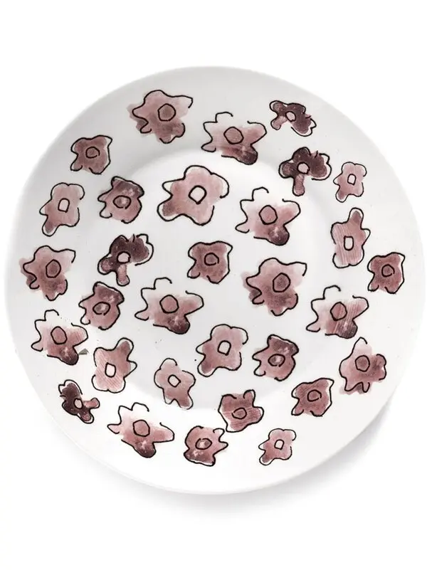 SERAX X Marni Midnight Flowers Deep Plates - White