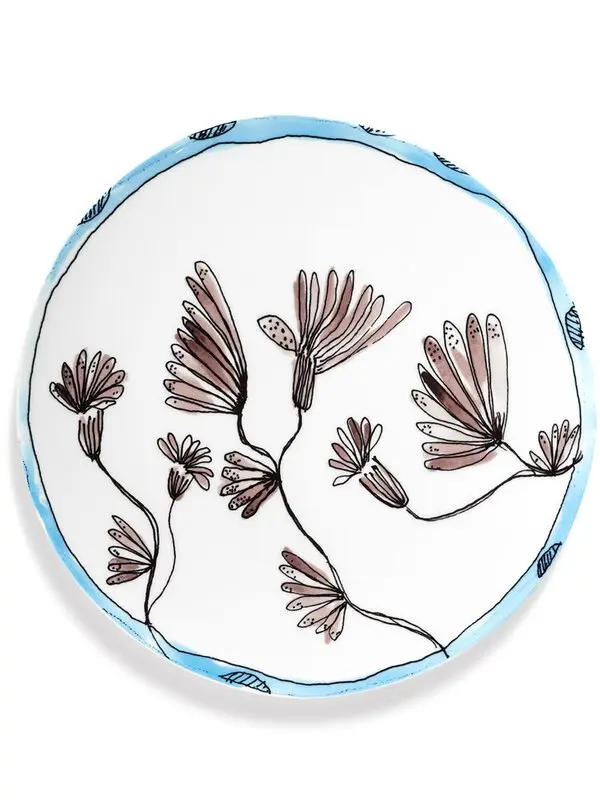 SERAX X Marni Midnight Flowers Serving Plates - White