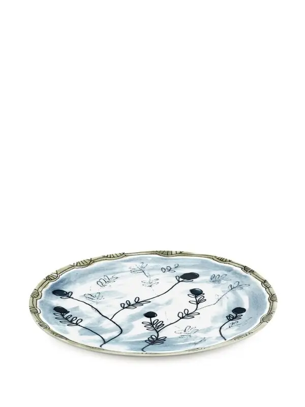 SERAX X Marni Floral-print Ceramic Plate
