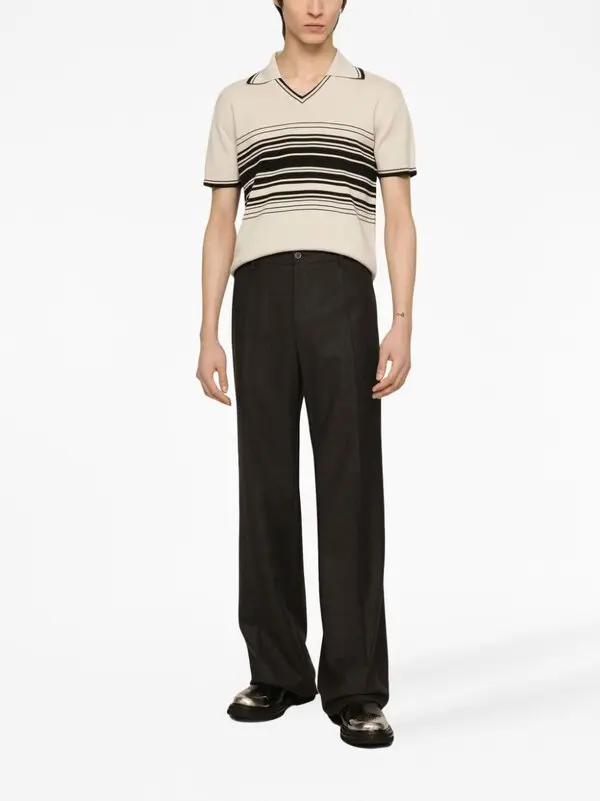 Dolce & Gabbana Straight-leg Stretch-wool Trousers