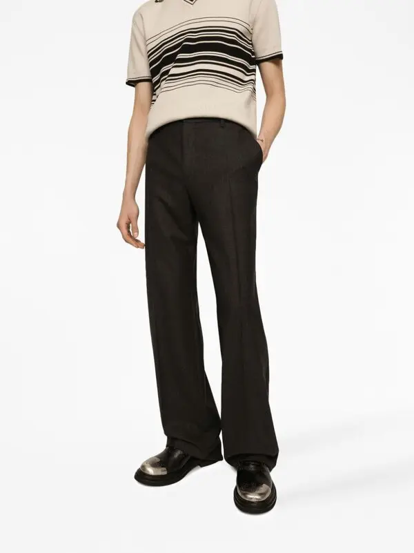 Dolce & Gabbana Straight-leg Stretch-wool Trousers