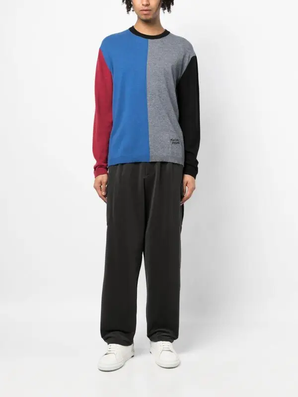 Maison Kitsuné Colour-block Jumper