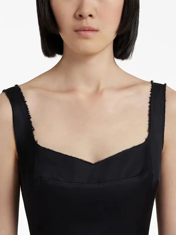 Marni Flounce-hem Sheath Midi Dress