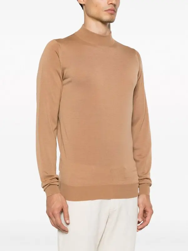 John Smedley Harcourt Wool Jumper - Brown
