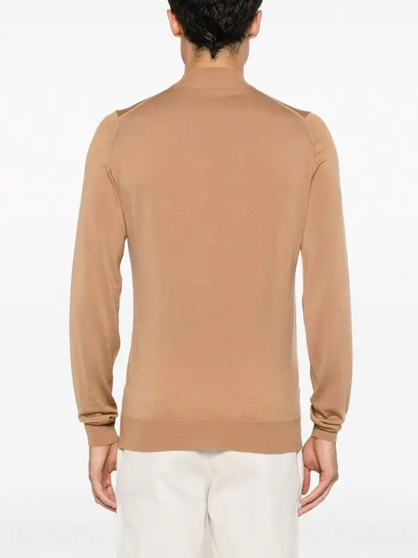 John Smedley Harcourt Wool Jumper - Brown