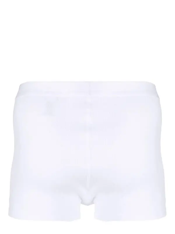 MARINE SERRE Logo-embroidered Fine-ribbed Boxers