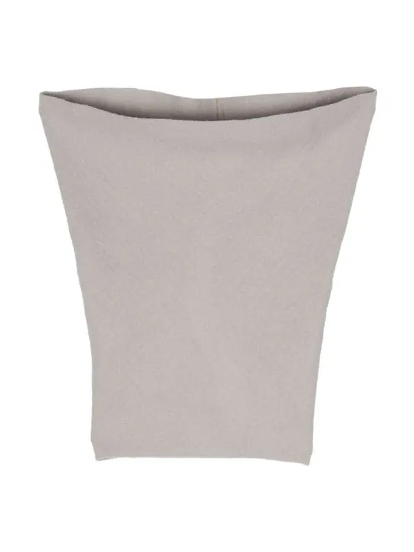 Rick Owens Fine-knit Virgin Wool Cowl Scarf - Grey