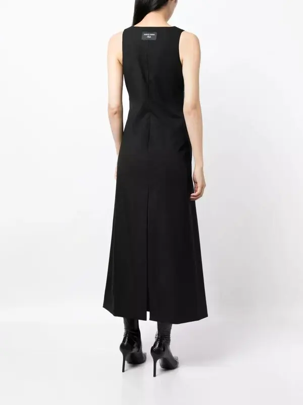 MARINE SERRE Button-front Midi Dress