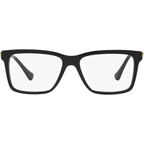 Versace 56mm Rectangular Eyeglasses - Black