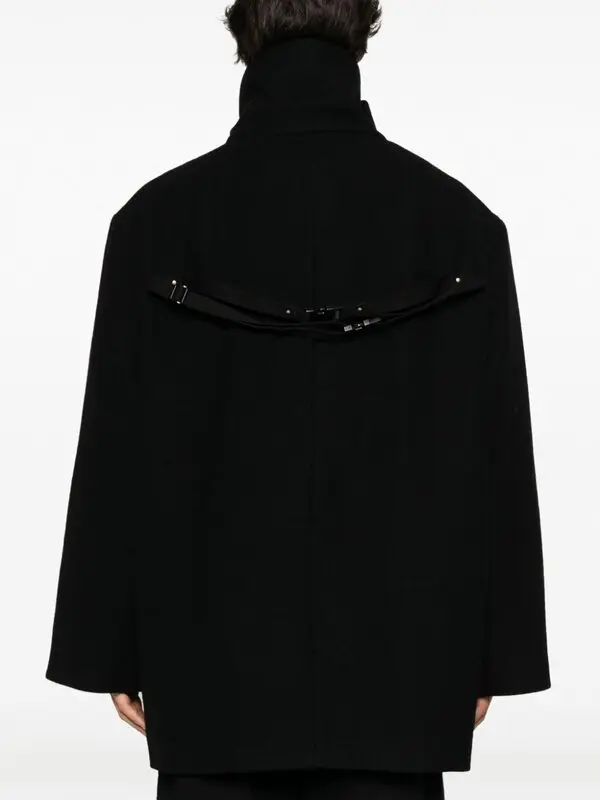 Rick Owens Double-breasted Virgin Wool Coat