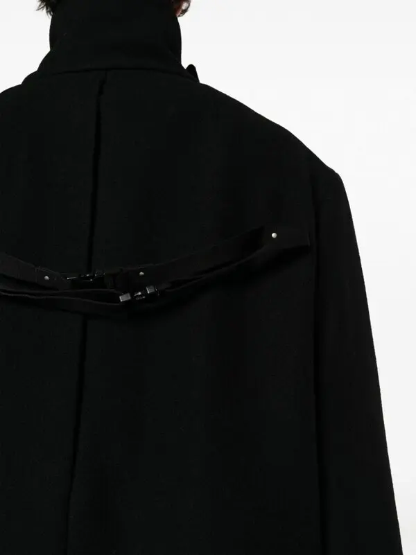 Rick Owens Double-breasted Virgin Wool Coat