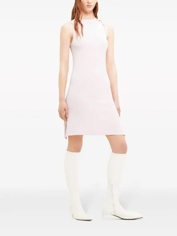 COURREGES Twist-detail A-line Minidress - Pink