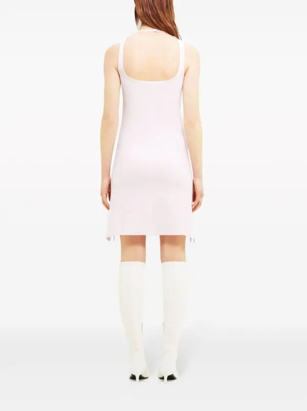 COURREGES Twist-detail A-line Minidress - Pink