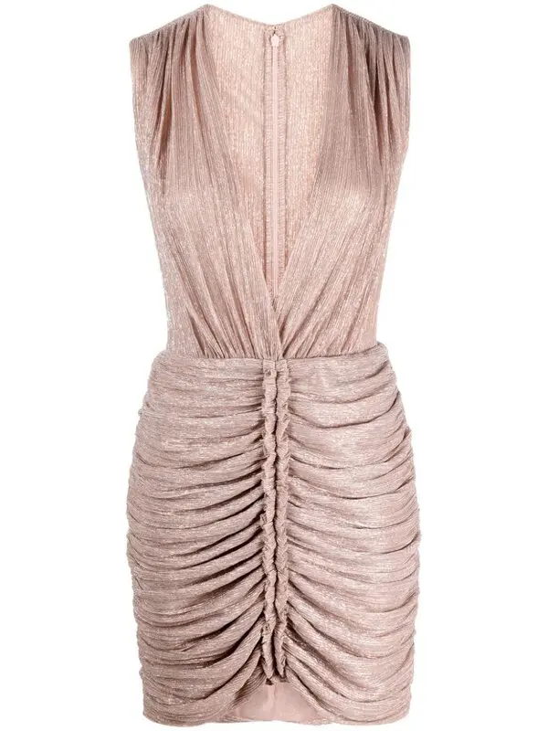 Costarellos Rampling Gathered-detail Minidress - Pink