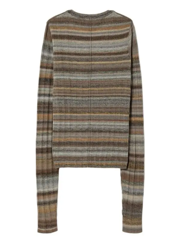 RE/DONE Striped Wool Ribbed Jumper