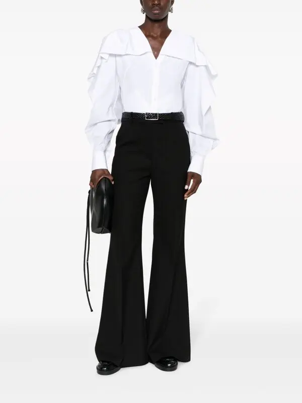 Alexander McQueen Ruffled Cotton Shirt