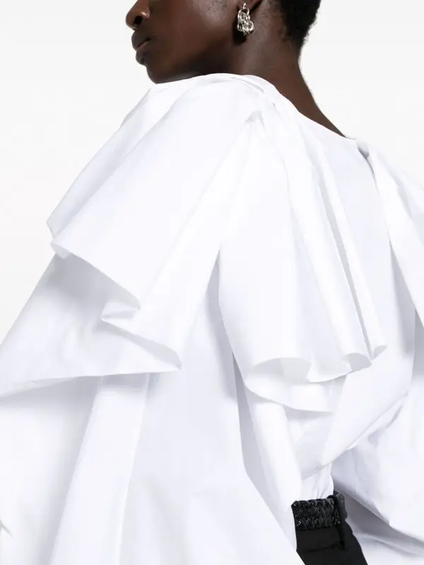 Alexander McQueen Ruffled Cotton Shirt