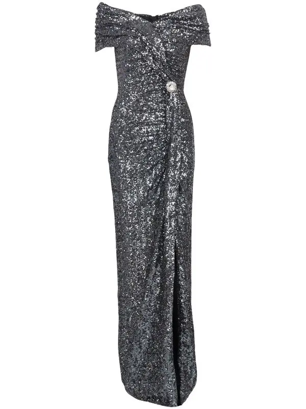 Balmain Sequin-embellished Gown