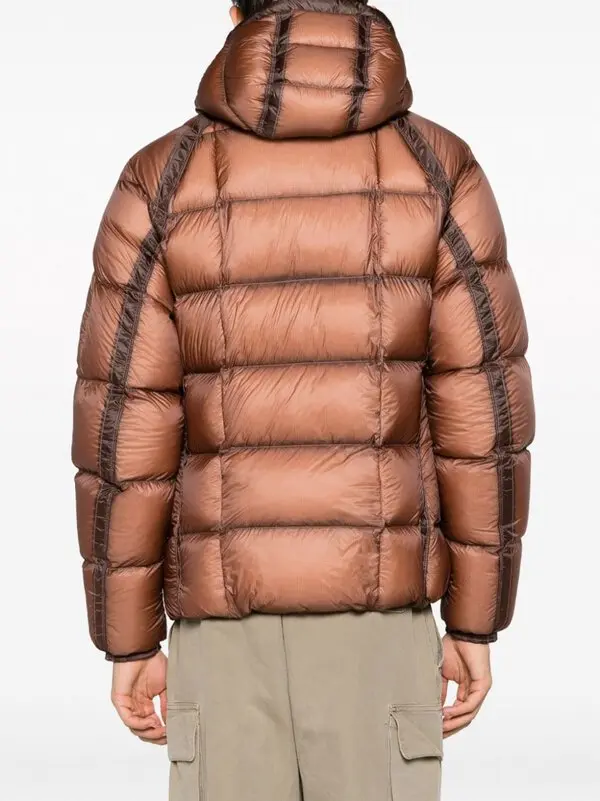 C.P. Company D.D. Shell-Hooded Down Jacket In Brown - 49% Off