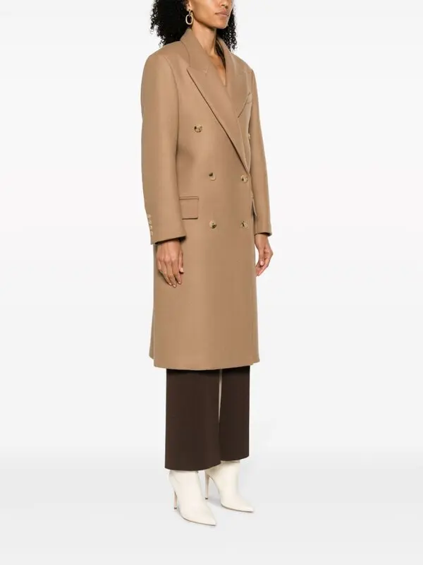ARMARIUM Long Double-breasted Coat - Neutrals
