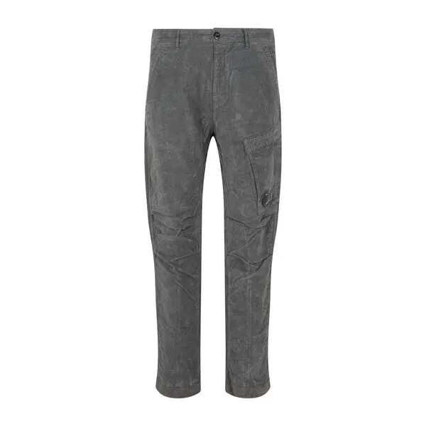 C.P. Company Corduroy Regular Utility Pants In Grey - 46% Off