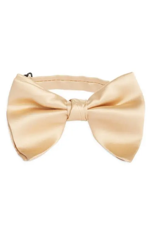 CLIFTON WILSON Silk Bow Tie - Champagne