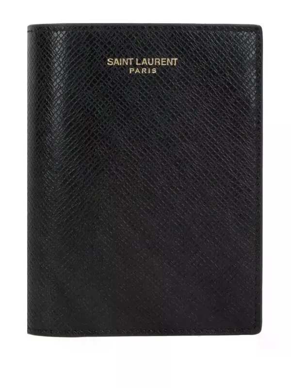 Saint Laurent Paris Leather Bifold Wallet - Black