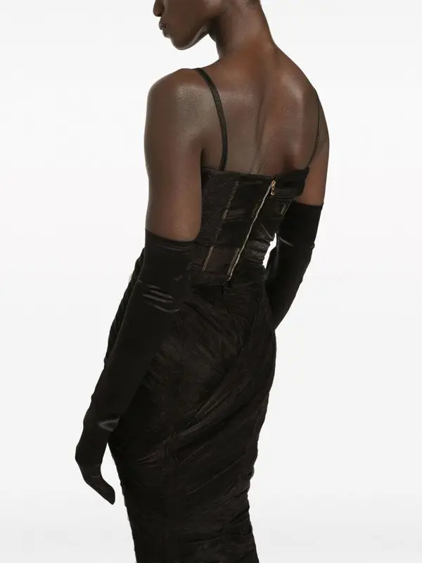 Dolce & Gabbana Draped Tulle Corset Dress