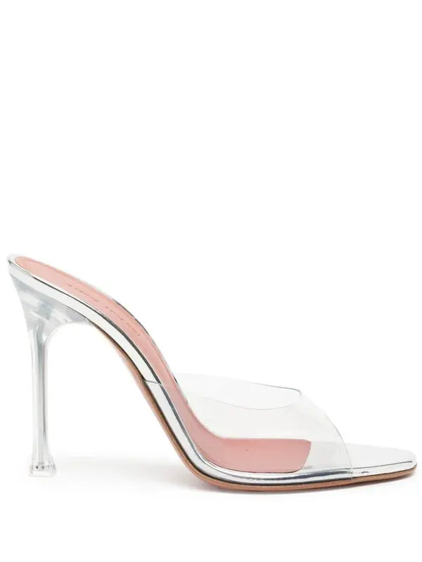Amina Muaddi Alexa Glass Mules