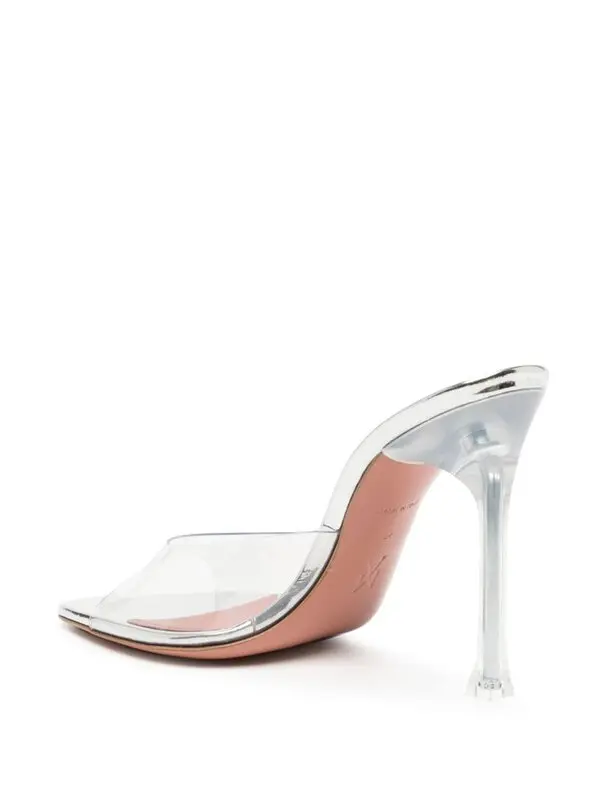 Amina Muaddi Alexa Glass Mules