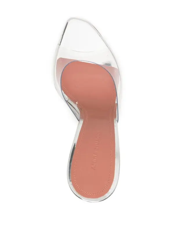 Amina Muaddi Alexa Glass Mules