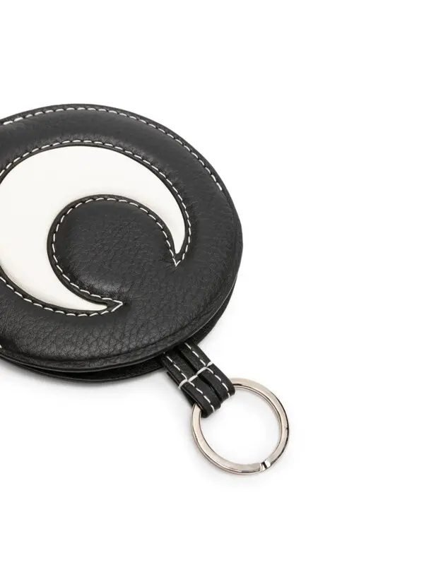 MARINE SERRE Crescent Moon Leather Keyring