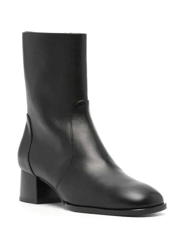 STUART WEITZMAN Nola Leather Ankle Boots