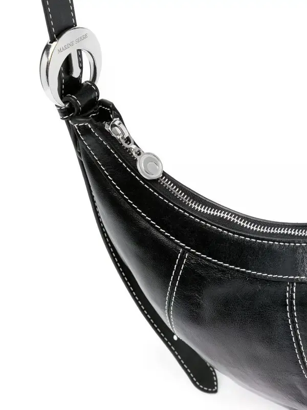MARINE SERRE Soft Moon Crossbody Bag
