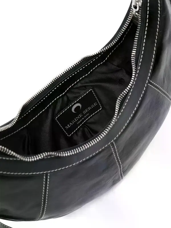 MARINE SERRE Soft Moon Crossbody Bag