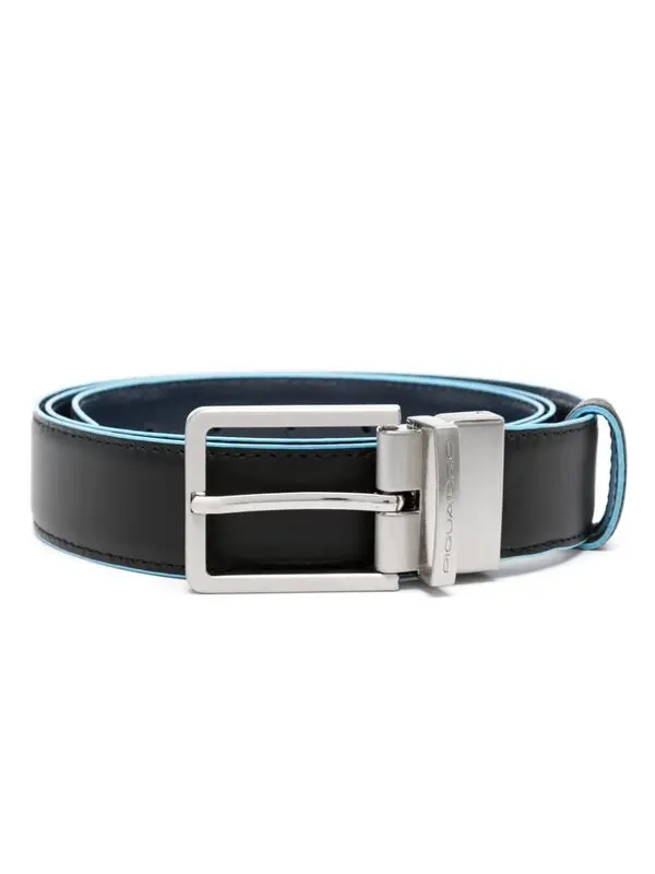 PIQUADRO Leather Belt - Black
